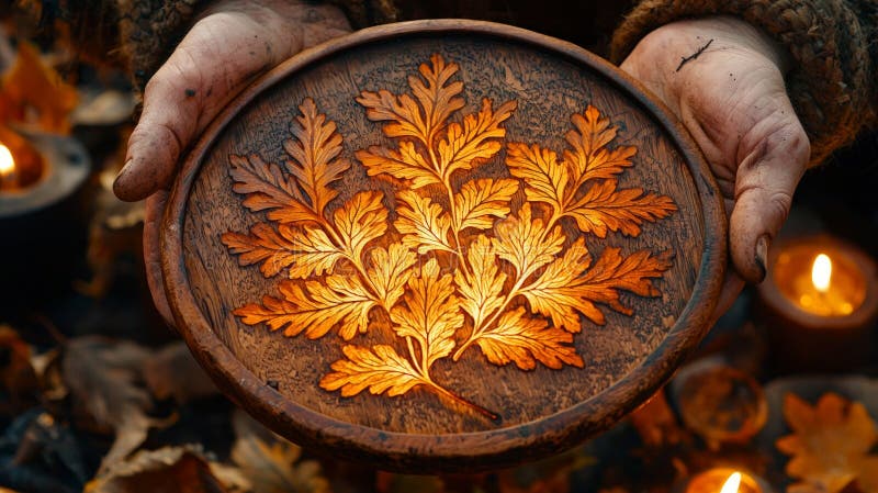 Artist Skillfully Burns Detailed Botanical Patterns into Wooden Panel ...