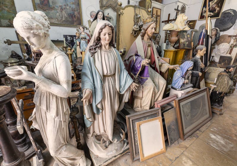 Artist Studio, Sculptures and Statues Stock Photo - Image of christian ...
