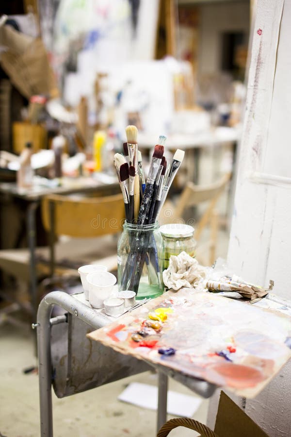 Artist tools stock photo. Image of abstract, colours, paint - 4520600