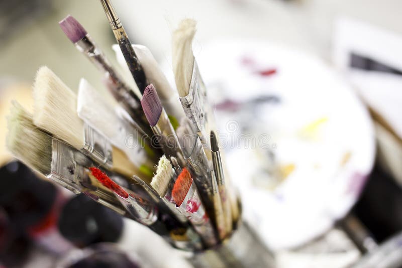 Artist tools stock photo. Image of abstract, colours, paint - 4520600