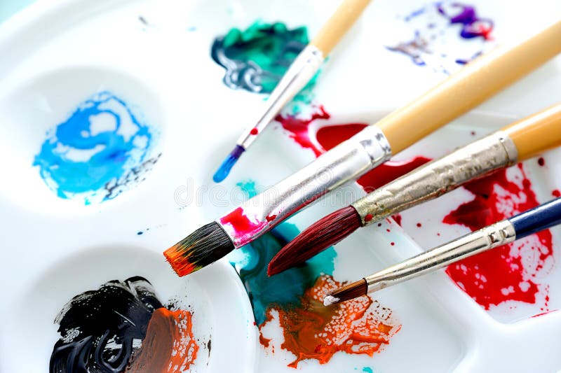 Artist tools stock image. Image of painter, craft, palette - 27184941