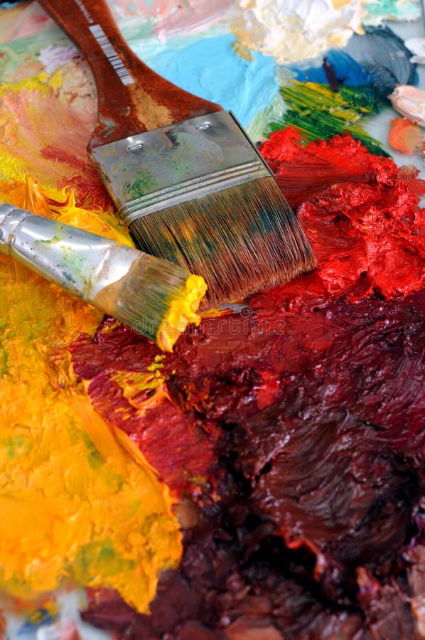 Artist tools stock photo. Image of abstract, colours, paint - 4520600