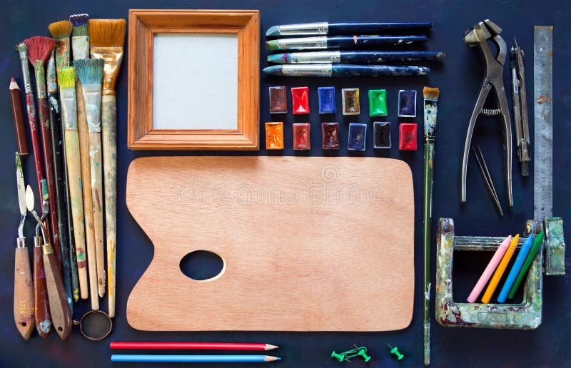 Artist tools stock photo. Image of creativity, creative - 63511888