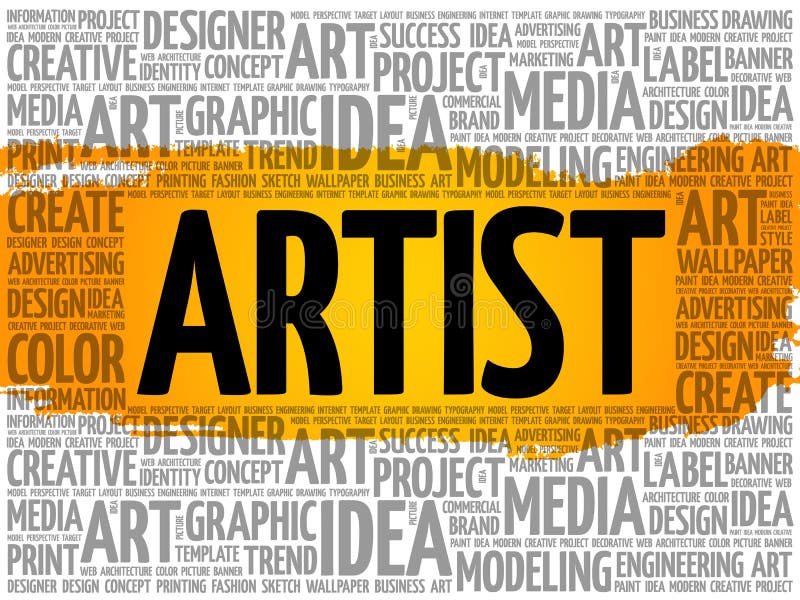 ARTIST Word Cloud, Creative Concept Stock Illustration - Illustration ...