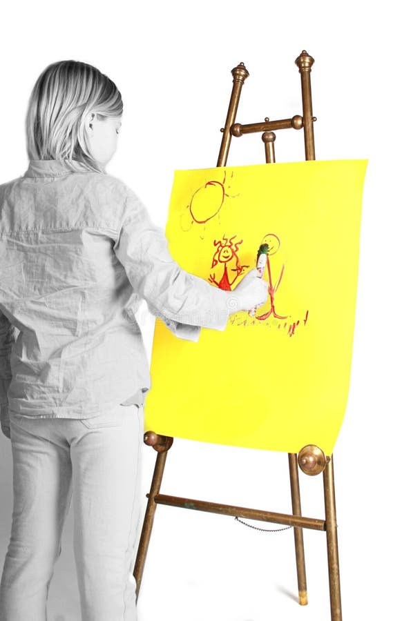 Artista En El Caballete Imagen. Imagen: 2067428