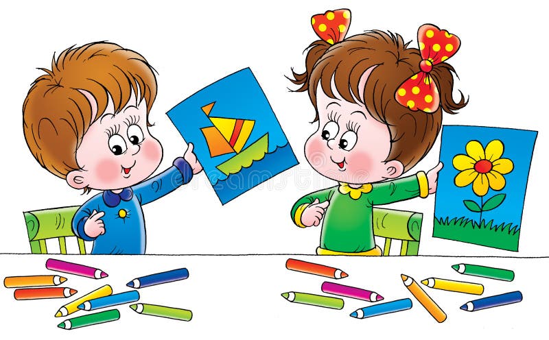 Artistas stock de ilustración. Ilustración de infantil - 2961912