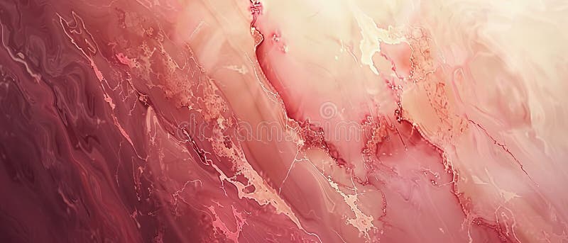 Abstract Rose Quartz Marble Texture, Fluid Art Stock Illustration ...