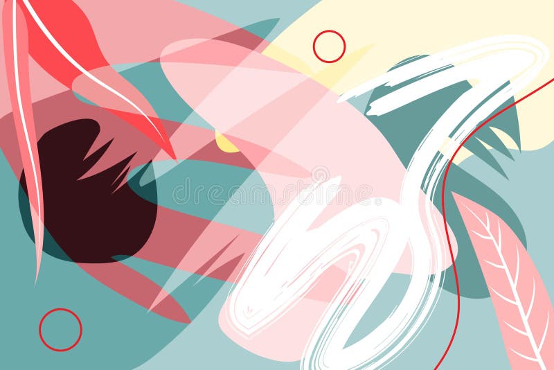 Artistic Abstract Background Random Shape Splash Brush. Stock Vector ...