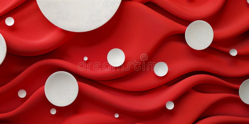 An Artistic Abstract Design Featuring Dynamic Red Waves Intermingled ...