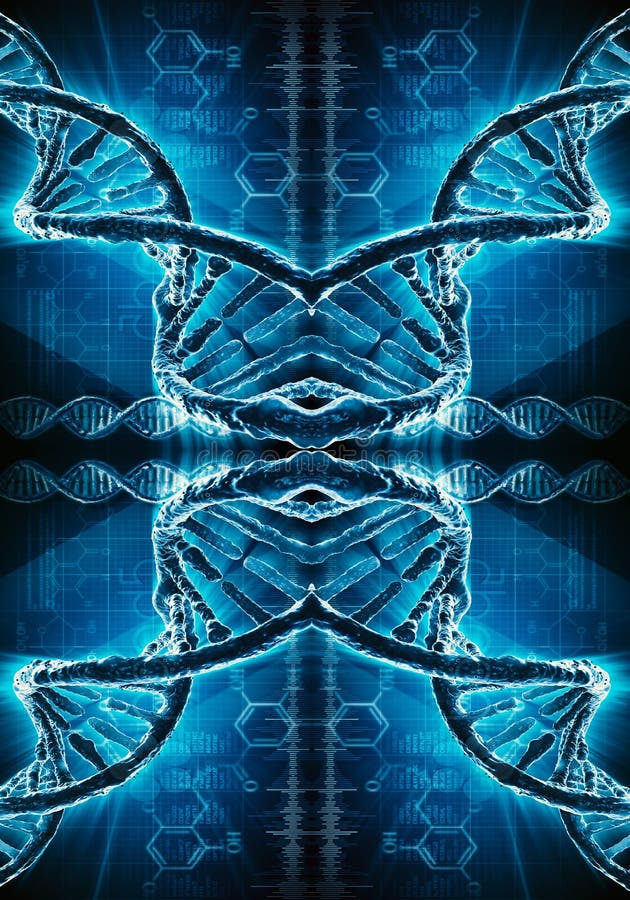 Artistic Abstract Beautiful Genetic Dna Model Concept Background Stock ...