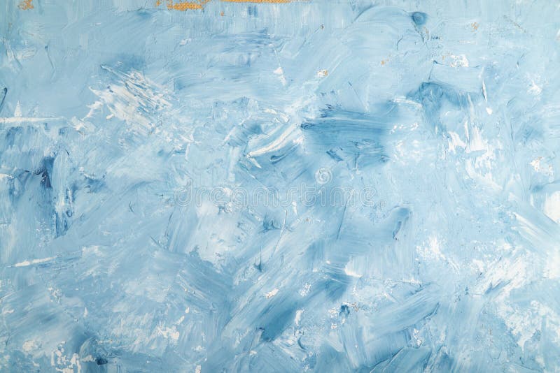 Artistic Abstract Oil White and Blue Painted Background. Texture ...