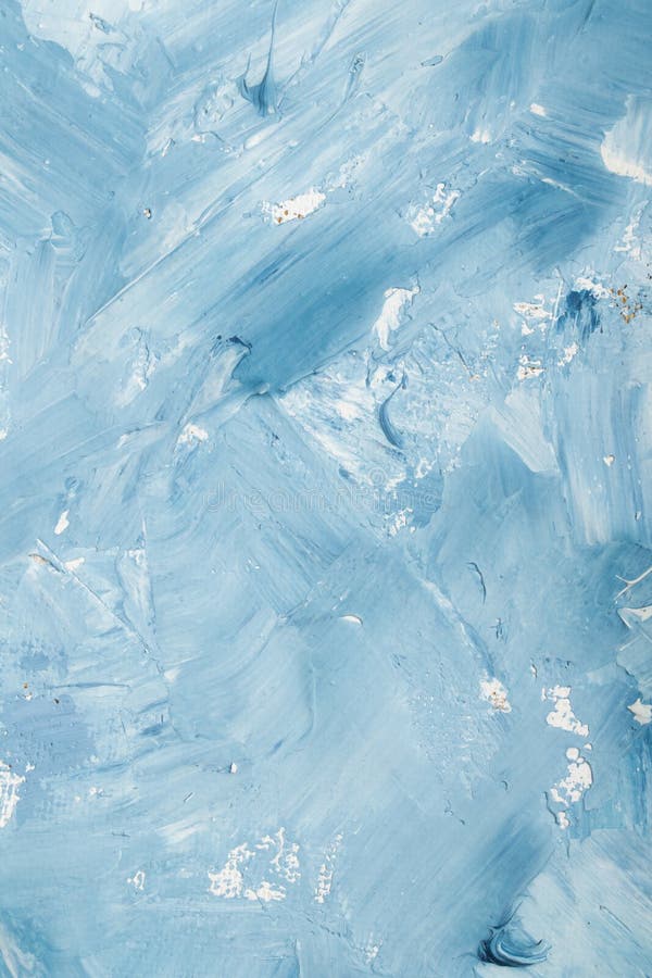 Artistic Abstract Oil White and Blue Painted Background. Texture ...