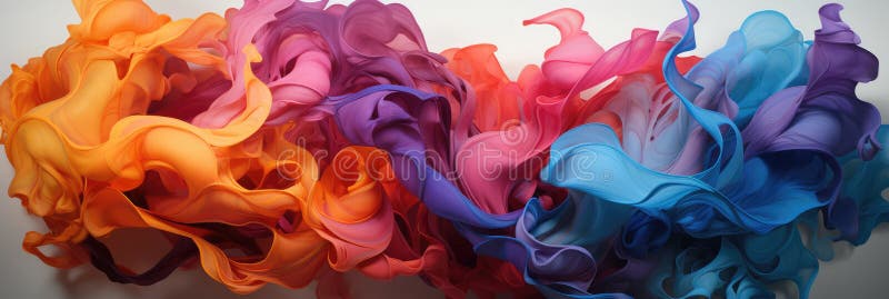 Artistic Abstract Painting with a Mix of Bold and Muted Colors Stock ...