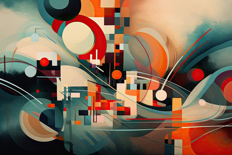 Artistic Abstraction: Captivating Panorama Featuring Abstract Shapes ...