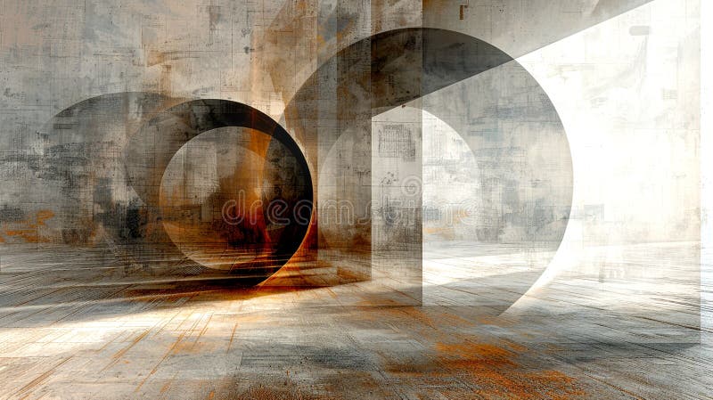 Artistic Abstraction of Geometric Shapes Creating Intriguing Shadows in ...