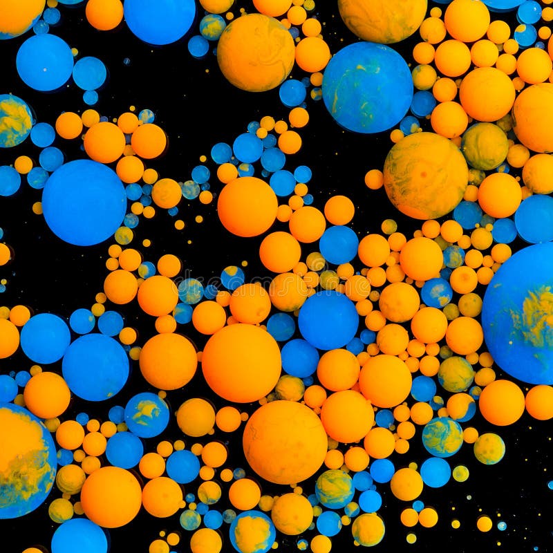 Artistic Acrylic Color Balls Stock Image - Image of decorative, macro ...