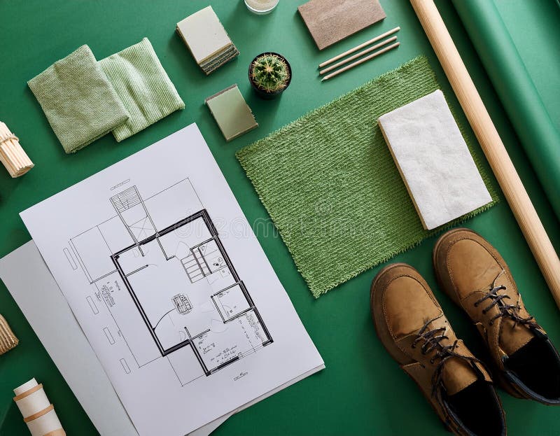 Artistic Architectural Inspiration Building Design Moodboard Stock ...