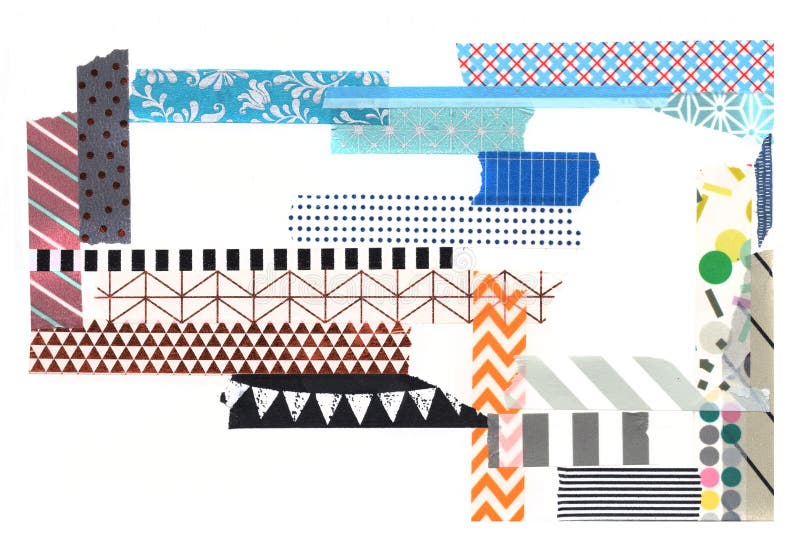 Artistic Background Collage from Different Texture Elements Stock Image ...