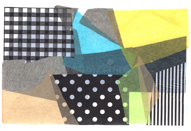 Artistic Background Collage from Different Texture Elements Stock Image ...