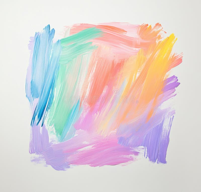 Artistic Background Featuring a Flat Pastel Paintbrush Stroke in a ...