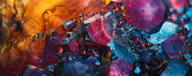 An Artistic Background Featuring Rare Earth Minerals with a Focus on ...