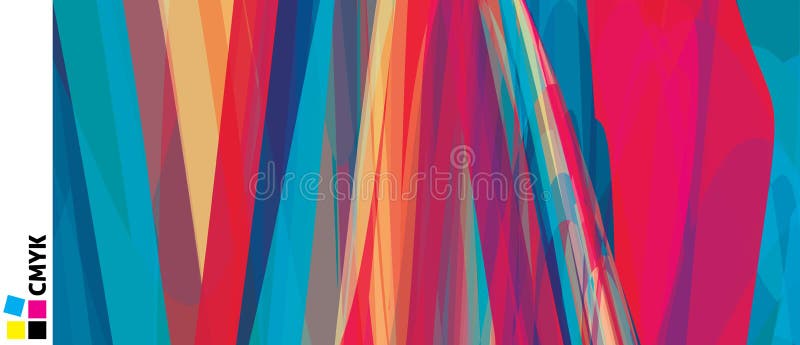 Artistic Background with Irregular Multicolor Stripes. Saturated ...