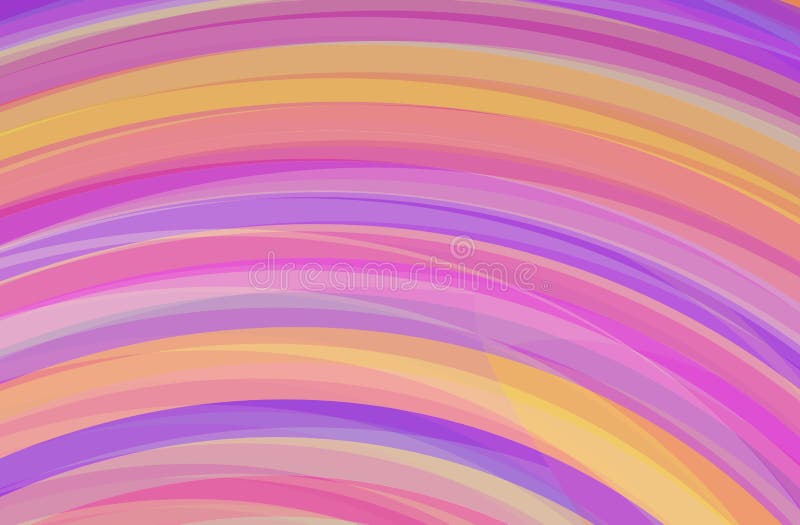 Artistic Background with Multicolor Rounded Stripes Stock Vector ...