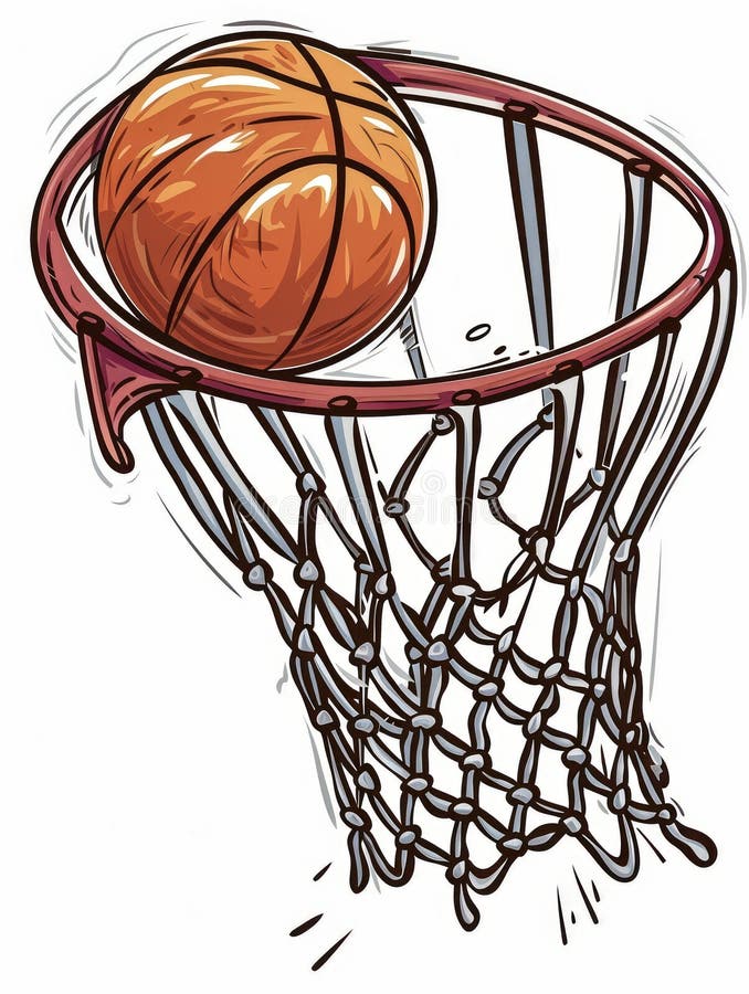 Artistic Basketball Hoop with Splatter Effects Stock Image - Image of ...