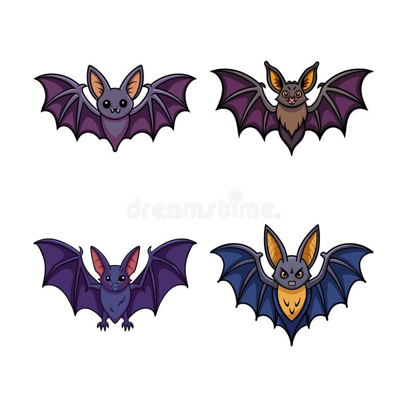 Artistic Bat Animal Realistic Vector Stock Vector - Illustration of ...
