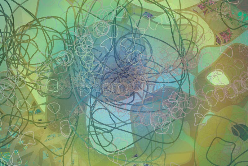 Artistic Blended Messy Shapes Background Pattern Abstract. Color ...