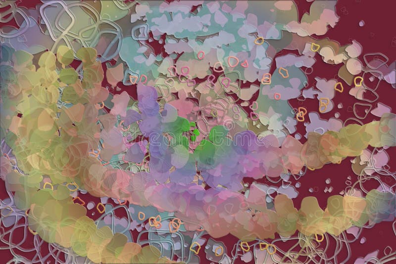 Artistic Blended Messy Shapes Background Pattern Abstract. Creative ...