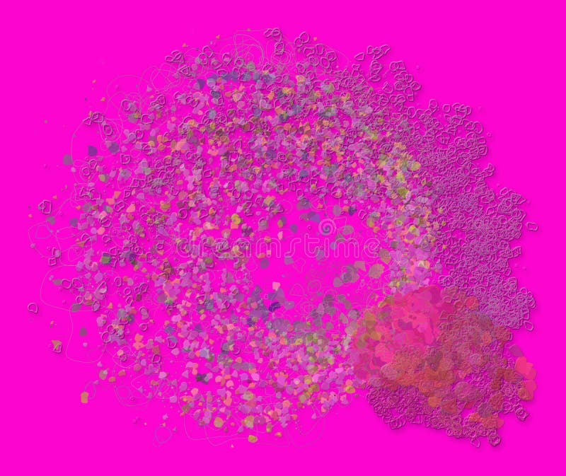 Artistic Blended Messy Shapes Background Pattern Abstract. Details ...