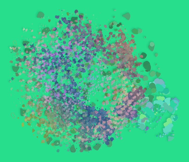 Artistic Blended Messy Shapes Background Pattern Abstract. Drawing ...