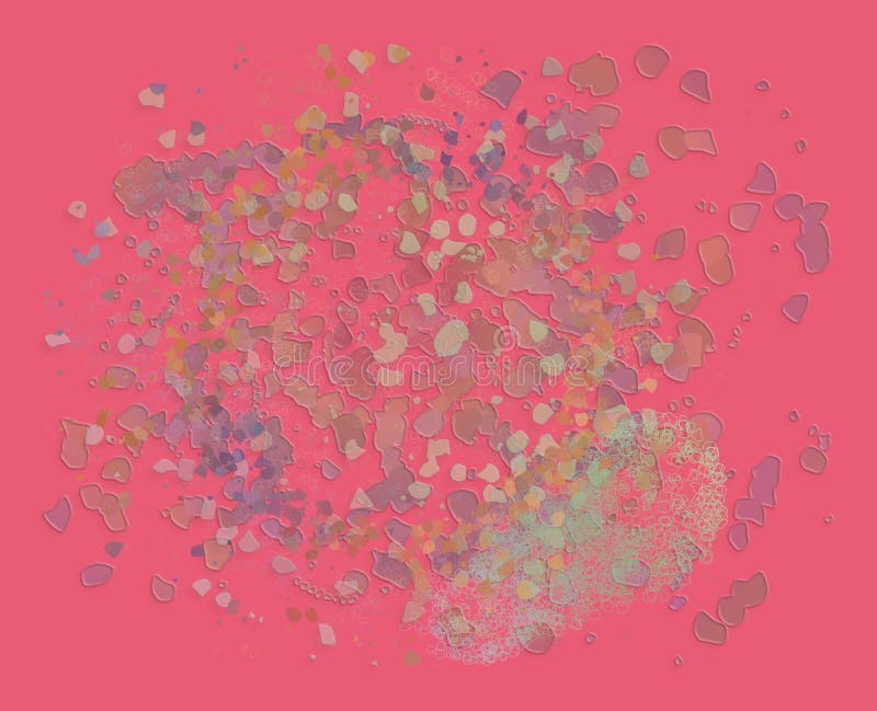 Artistic Blended Messy Shapes Background Pattern Abstract. Template ...