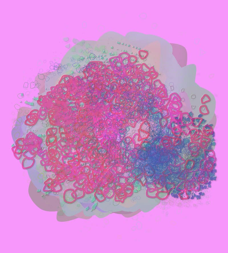 Artistic Blended Messy Shapes Background Pattern Abstract. Wallpaper ...