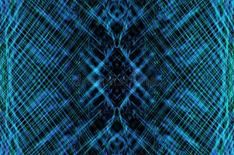 Artistic Blue Aqua Pattern on Black Stock Illustration - Illustration ...