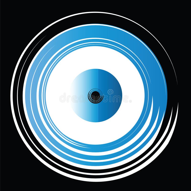 Artistic Blue Evil Eye Vector on Black Background Stock Vector ...