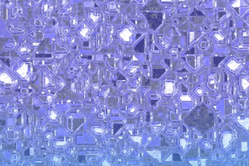 Nice Blue Cyber Computer Template Digital Art Backdrop Illustration ...