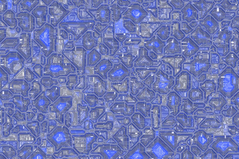 Artistic Blue Techno Optic Template Computer Graphic Texture or ...
