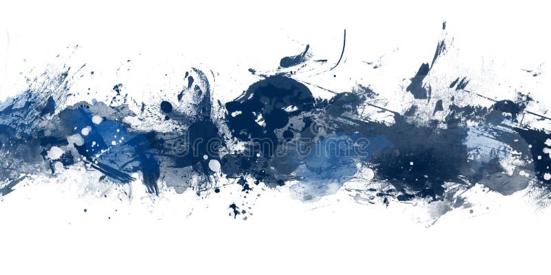 Artistic Blue Watercolor Splash Effect Template Stock Illustration ...