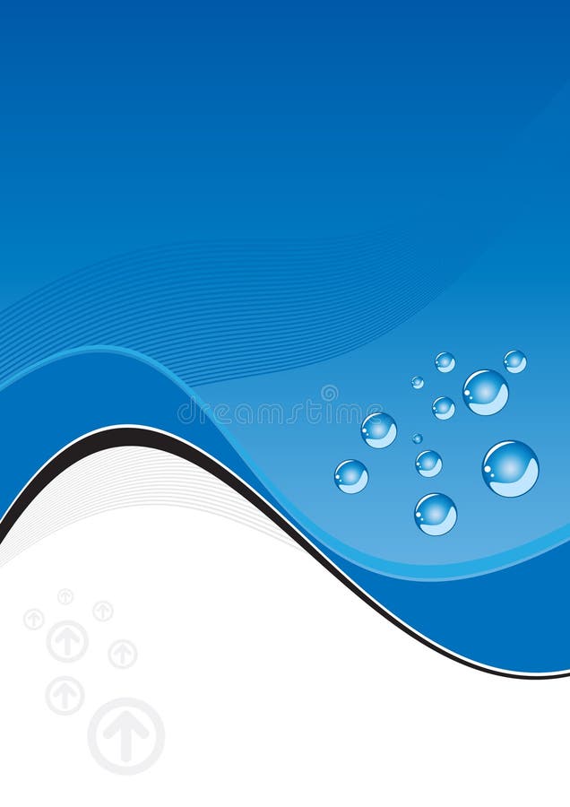 Bubbles and wavy lines stock vector. Illustration of bubbles - 4416029