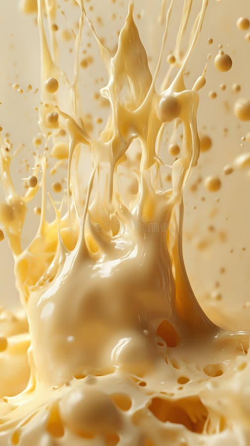 Artistic Capture of Cheese Splash Creating Abstract Patterns in Air ...