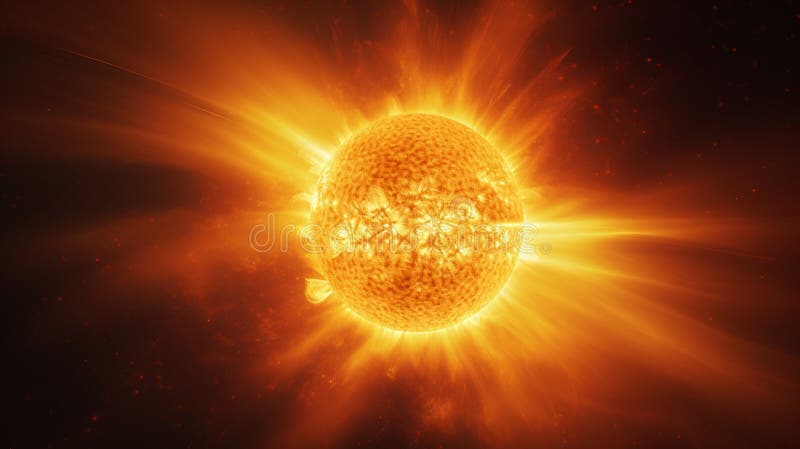 An Artistic Capture of the Sun, AI Generative Stock Photo - Image of ...