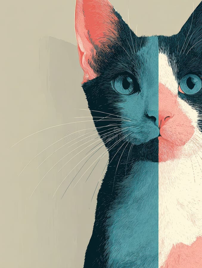 Captivating Split Portrait Stock Illustrations – 177 Captivating Split ...