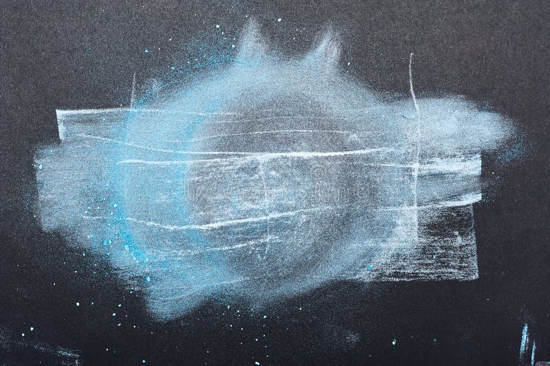 Artistic Circle of Blue and White Paint Particles Stock Photo - Image ...