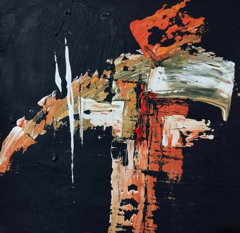 Artistic Classic Composition Expressionism Abstract Painting Warm Color ...