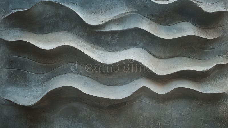 Artistic Clay Wall Texture with Layered Wave Patterns for Interior ...