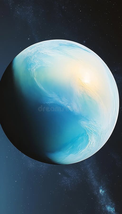 Artistic Close Up of Uranus Vivid Colors and Unique Features in the ...