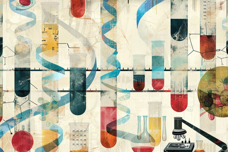 Abstract Art of Science and Discovery Stock Photo - Image of ...