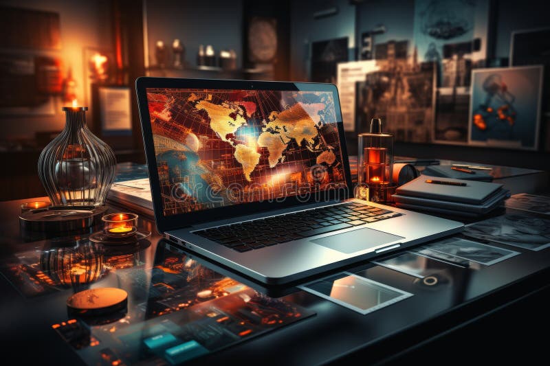 Artistic Collage Showcasing the Fusion of Business Concepts and Cutting ...